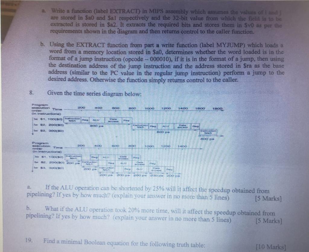 a Write a function (label EXTRACT) in MIPS assembly | Chegg.com