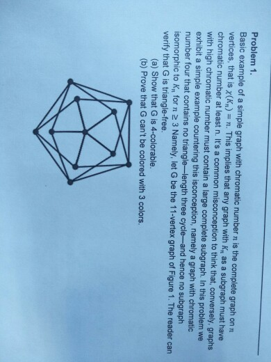 Solved Problem 1. Basic example of a simple graph with | Chegg.com
