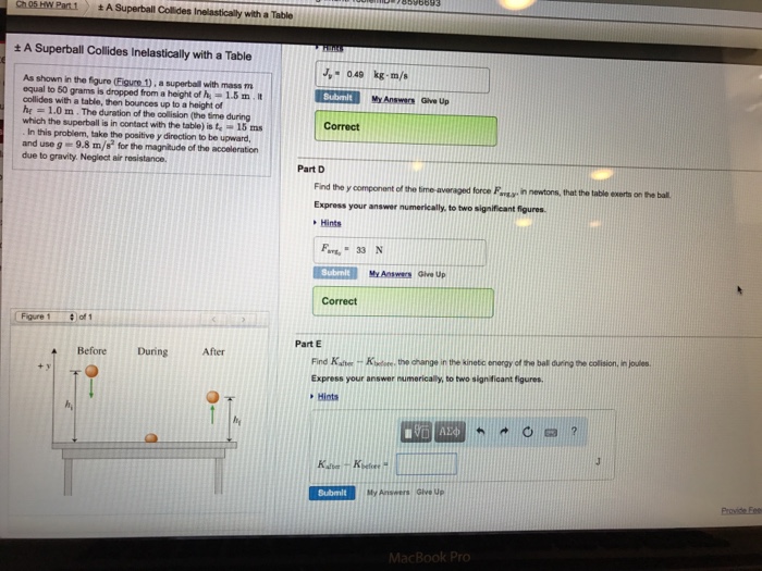 As shown in the figure (Figure 1), a superball with | Chegg.com
