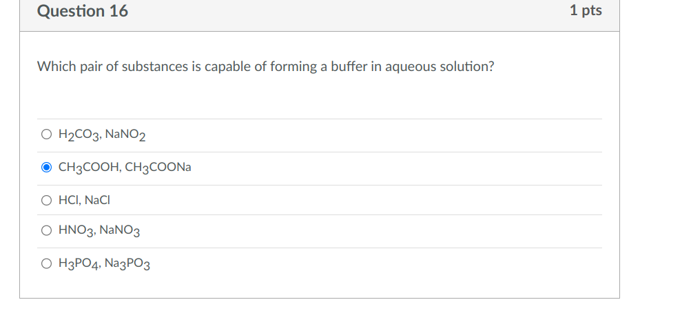 Solved Question 16Which pair of ﻿substances is ﻿capable of | Chegg.com