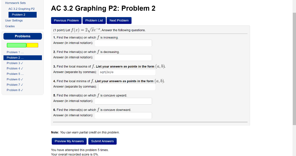 Solved AC 3.2 Graphing P2: Problem 2 Homework Sets AC 3.2 | Chegg.com
