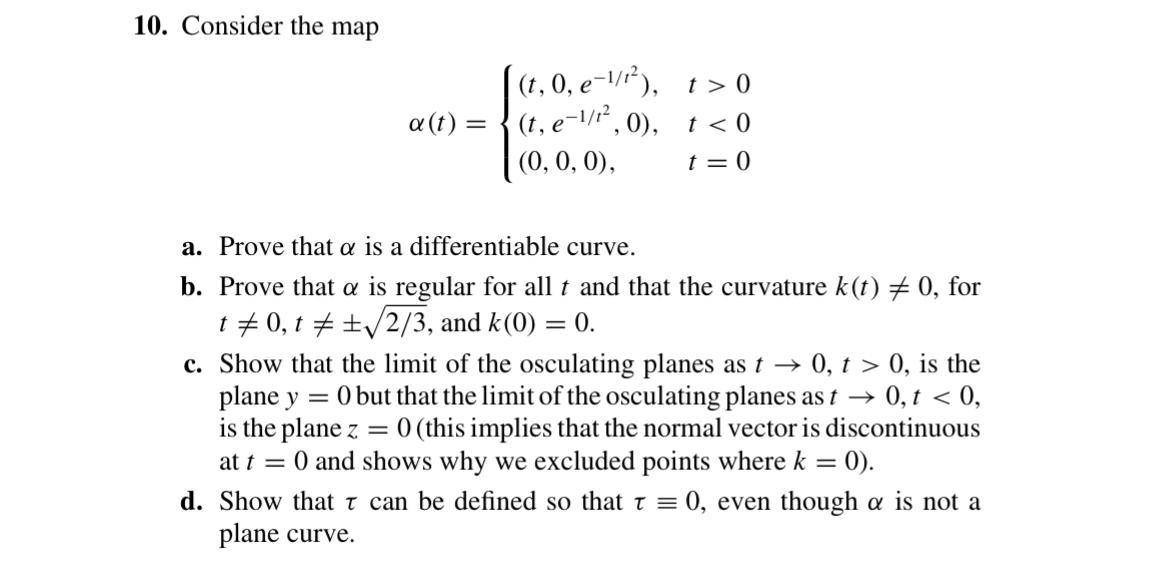 Solved 10. Consider the map | Chegg.com
