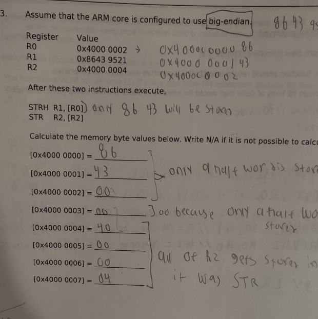 Solved Are all these answer correct? And when you STRH big | Chegg.com