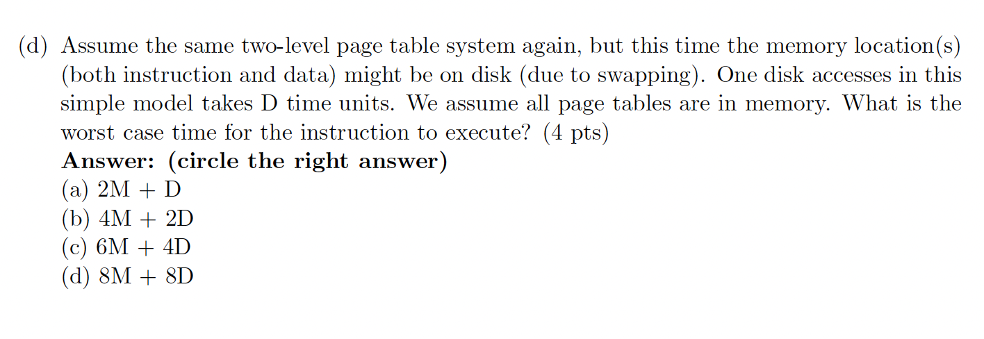 Solved 2. (16 points) TLB and page replacement! We will see | Chegg.com