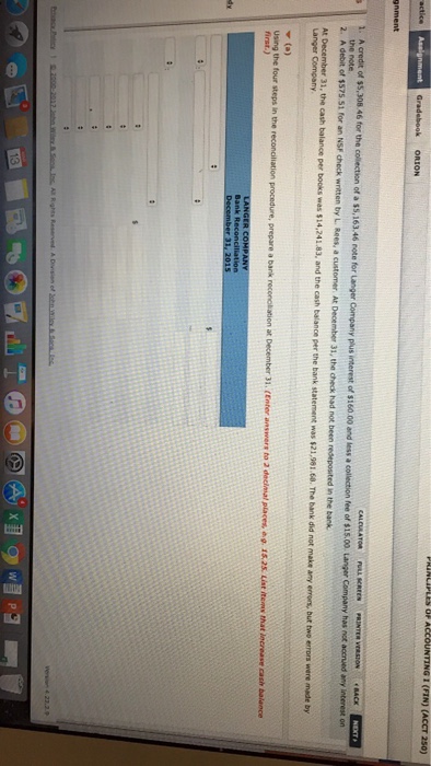 Solved Assignment URCES Problem 7-4A (Part Level submission) | Chegg.com