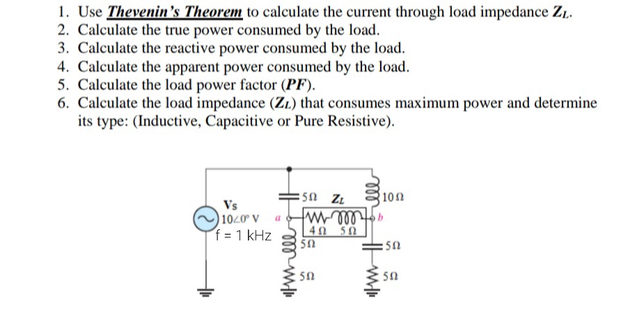 Solved 1. Use Thevenin's Theorem to calculate the current | Chegg.com