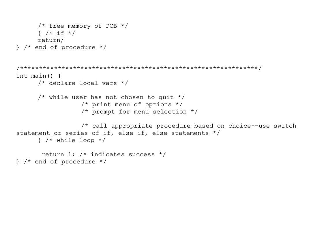 Solved Objective: To simulate process creation and | Chegg.com