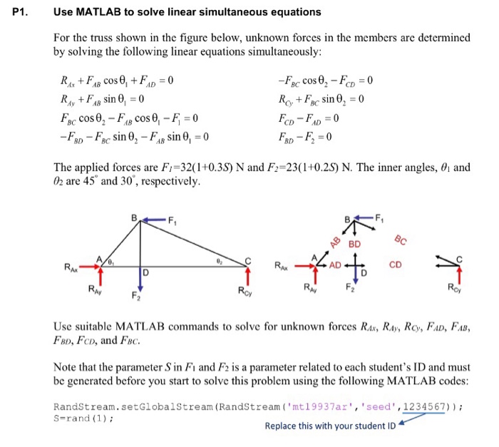 Solved Can I have the MATLAB input data for this problem? | Chegg.com