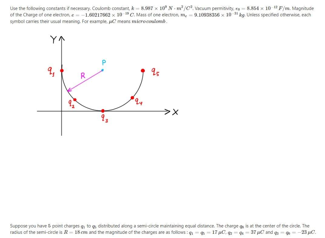 Solved a) Find the vector that points from q1 to q6 and call | Chegg.com