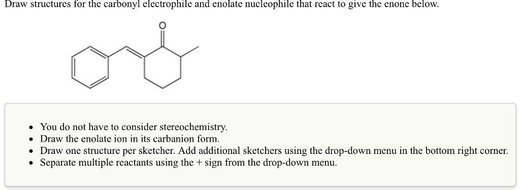 Solved Draw structures for the carbonyl electrophile and | Chegg.com
