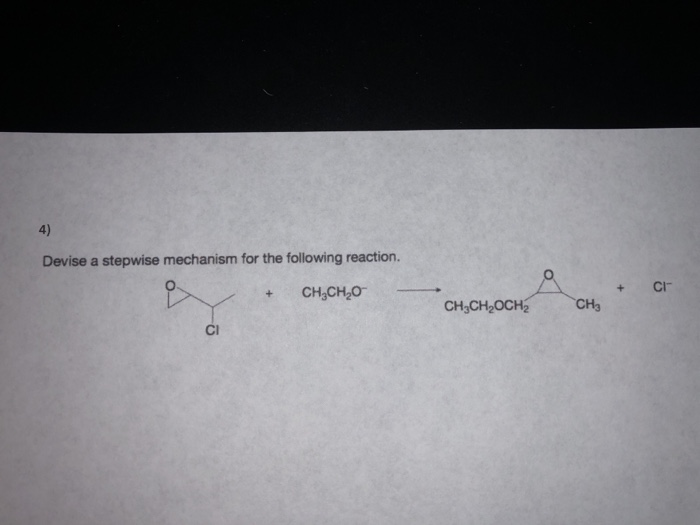 Solved 4) Devise a stepwise mechanism for the following | Chegg.com