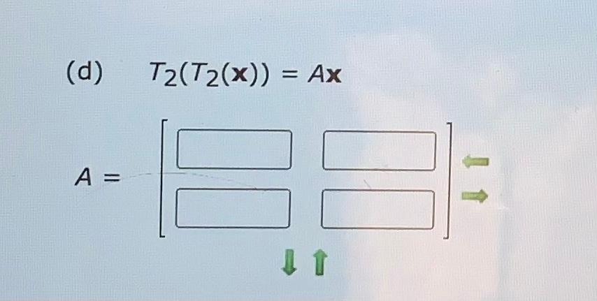 Solved Let T1 and T2 be linear transformations given by | Chegg.com