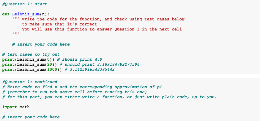 Solved please write the codes for "question 1 | Chegg.com