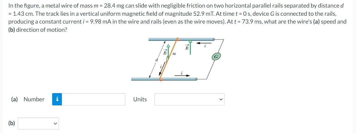 Solved In the figure, a metal wire of mass m=28.4mg can | Chegg.com