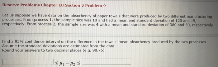 Solved Reserve Problems Chapter 10 Section 2 Problem9 Let us | Chegg.com