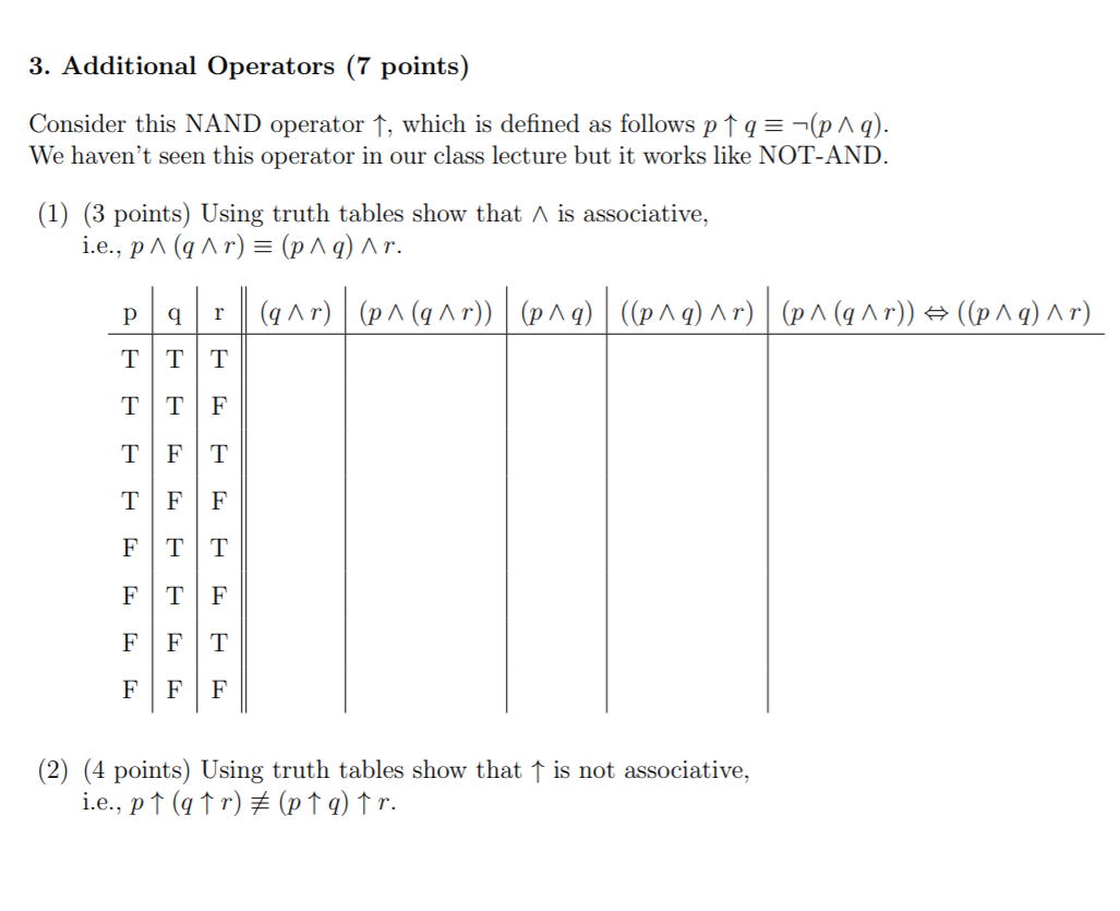 Solved 3. Additional Operators (7 points) Consider this NAND | Chegg.com