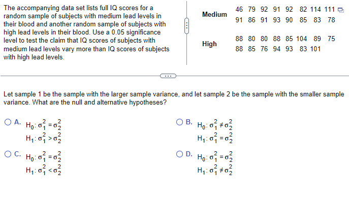 Solved Let sample 1 ﻿be the sample with the larger sample | Chegg.com