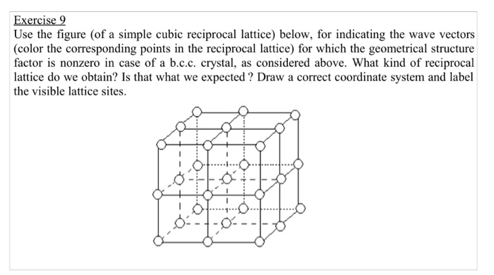 Solved DETERMINE THE BASIs. Let us take a b.c.c. | Chegg.com