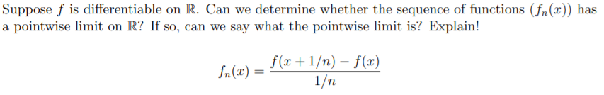 Solved Suppose f is differentiable on R. Can we determine | Chegg.com