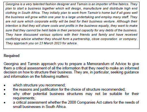 Solved Read the scenario and answer the questions from the | Chegg.com