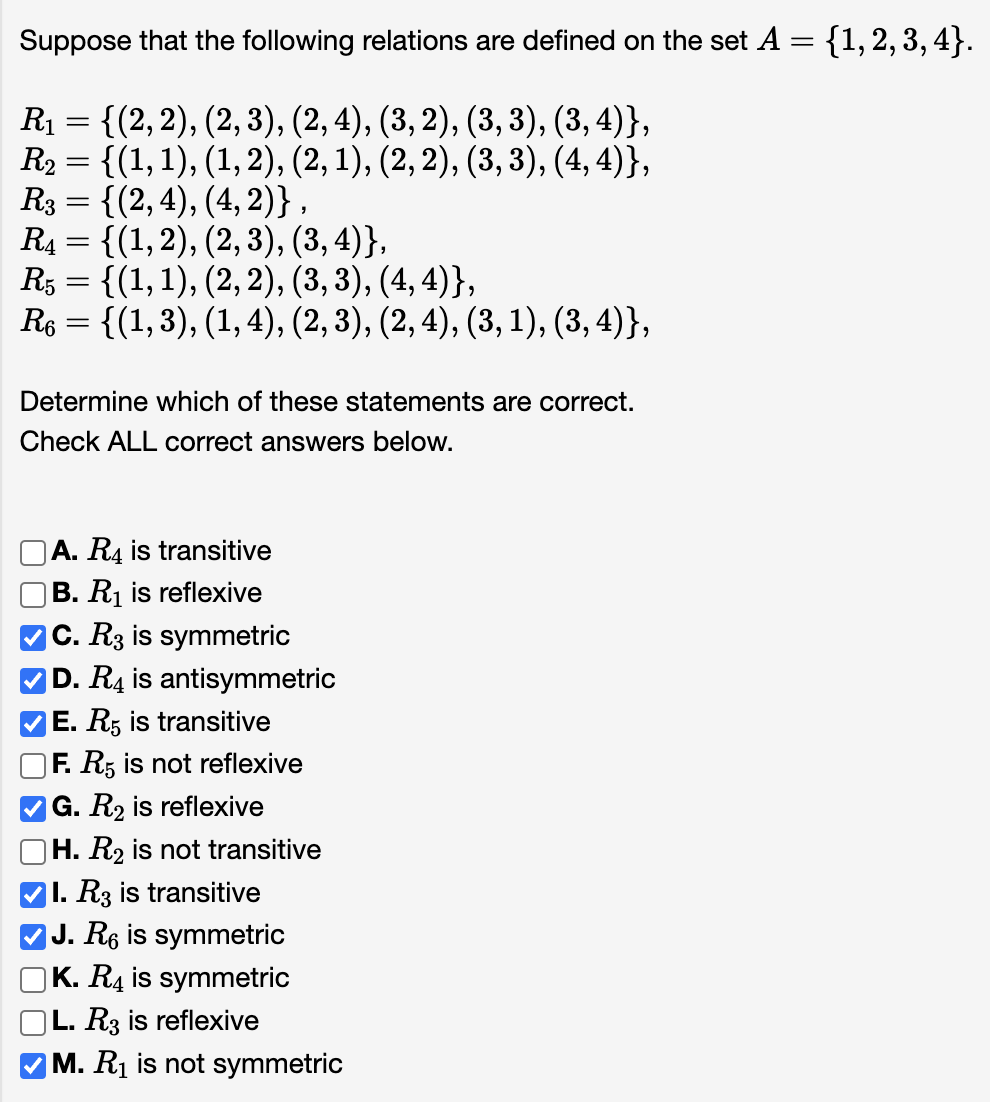 Solved Suppose that the following relations are defined on | Chegg.com Solved Suppose that the following relations are defined on | Chegg.com