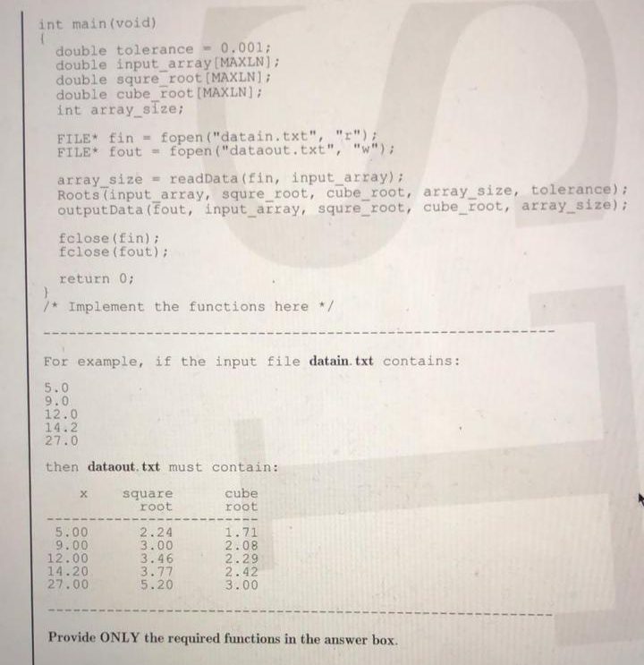 Solved [14 marks) Implement the following functions: | Chegg.com
