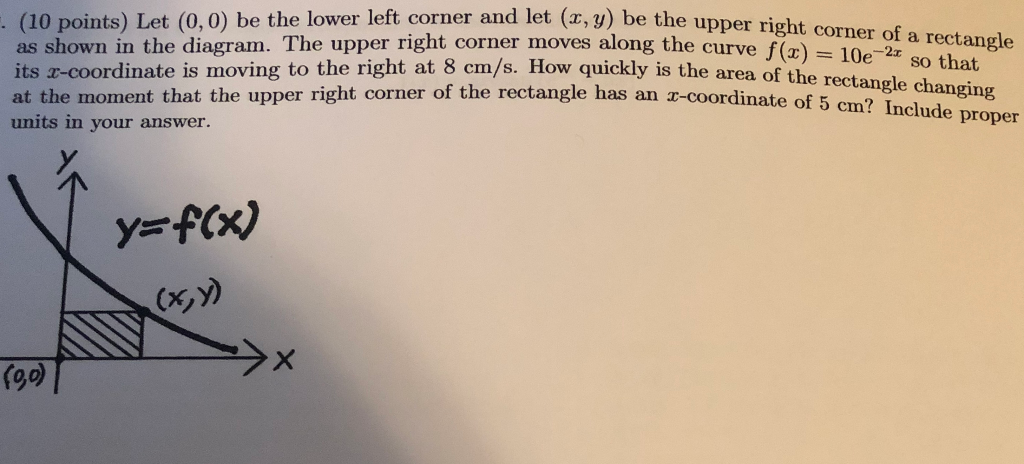 Solved as shown in the diagram. The upper right corner moves | Chegg.com