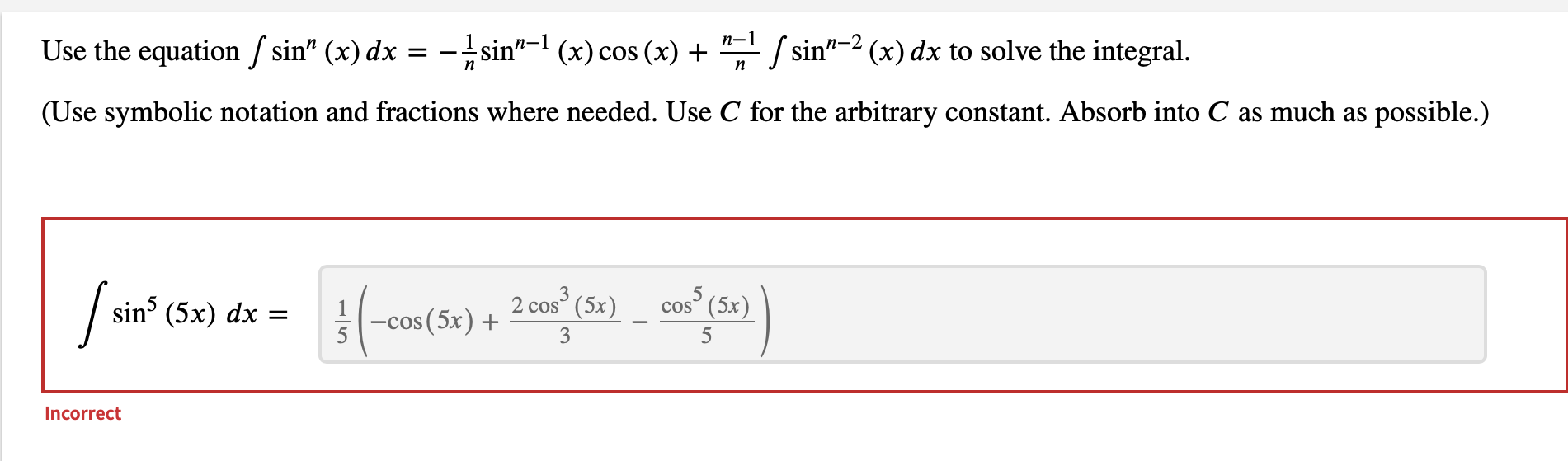 Solved Use the equation | Chegg.com