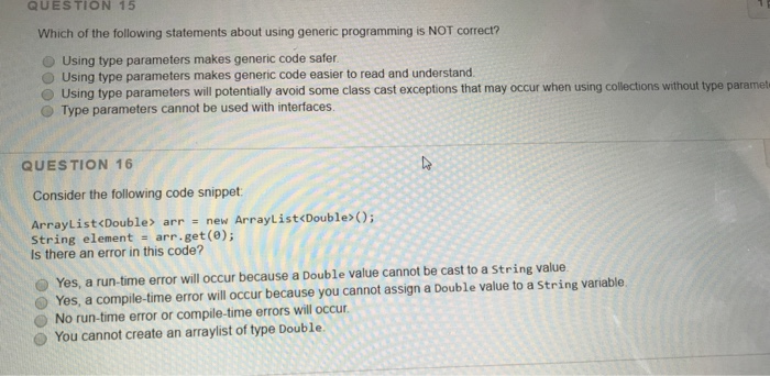 Solved Question 15 15 Which Of The Following Statements 