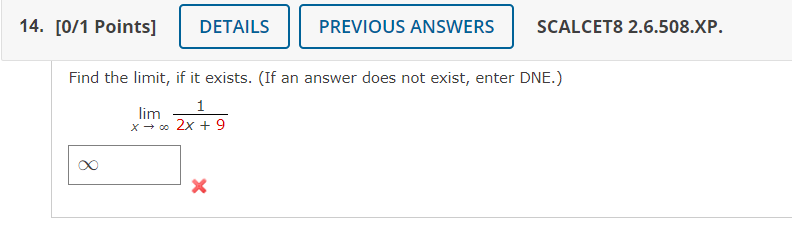 Solved Find The Limit If It Exists If An Answer Does 