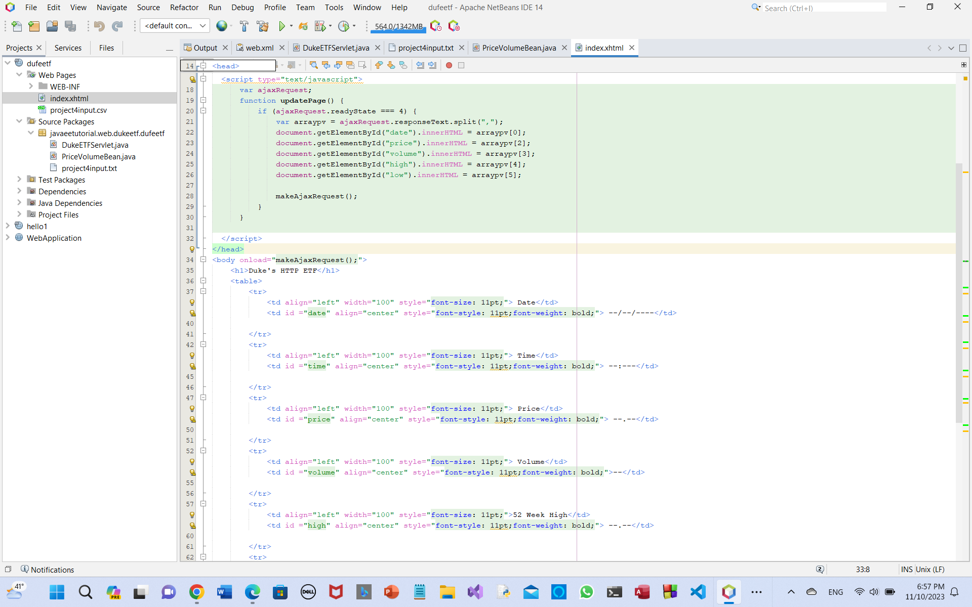 Solved (7) dufeetf Web Pages Source Packages | Chegg.com