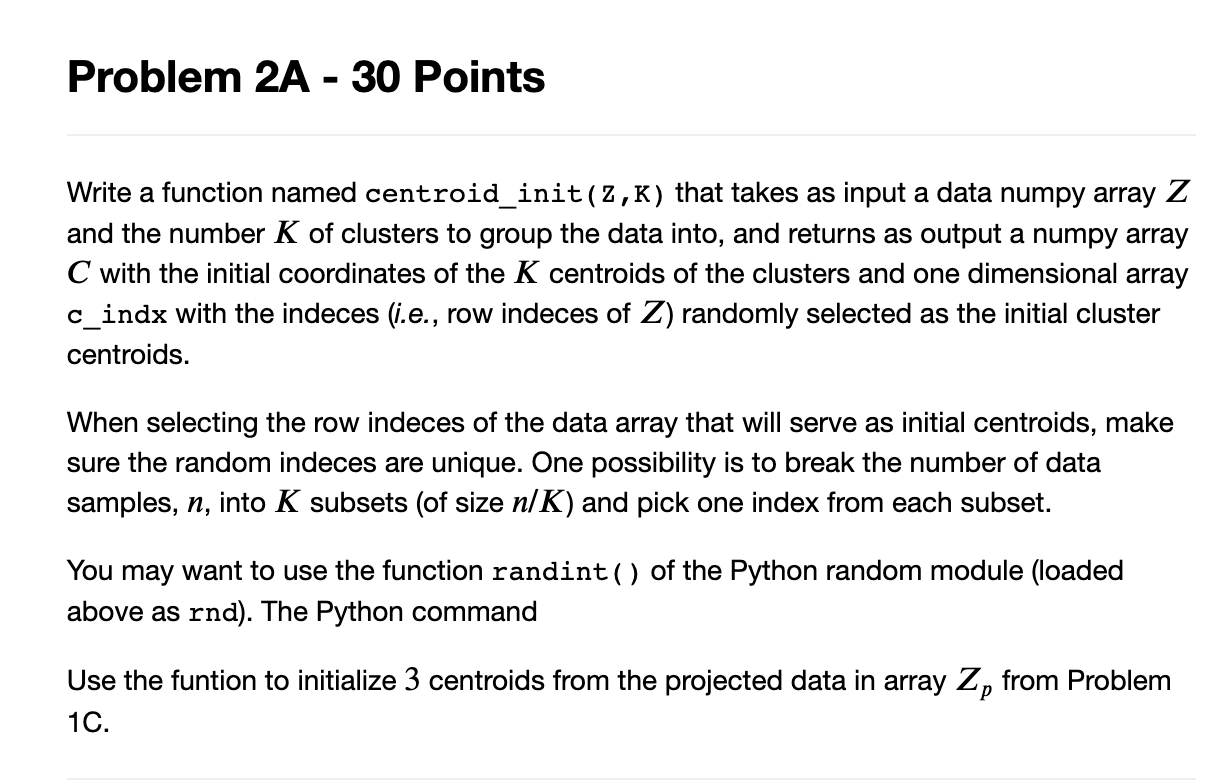 Problem 2a 30 Points Write A Function Named 