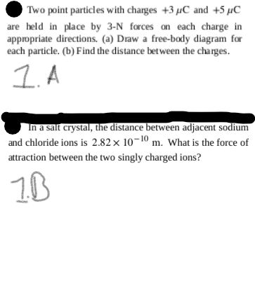 Solved A Picture required. FBD required on both particles. | Chegg.com