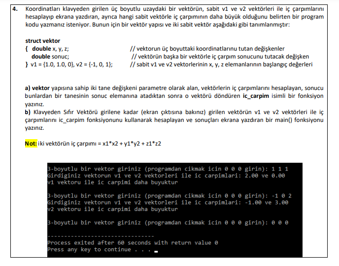Solved C PROGRAMMİNG LANGUAGE WRİTE THİS CODE PLEASE BE FAST | Chegg.com