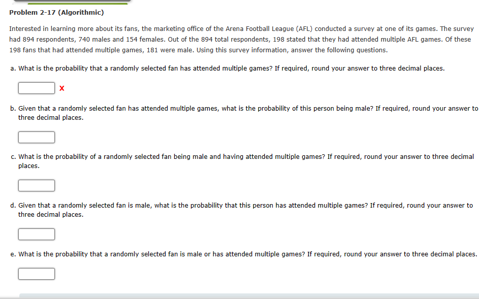 Solved Problem 2-17 (Algorithmic) Interested in learning | Chegg.com