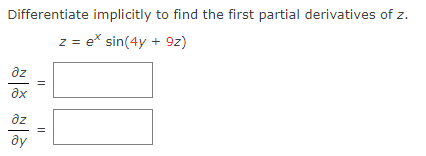 Solved Differentiate implicitly to find dy/dx. | Chegg.com