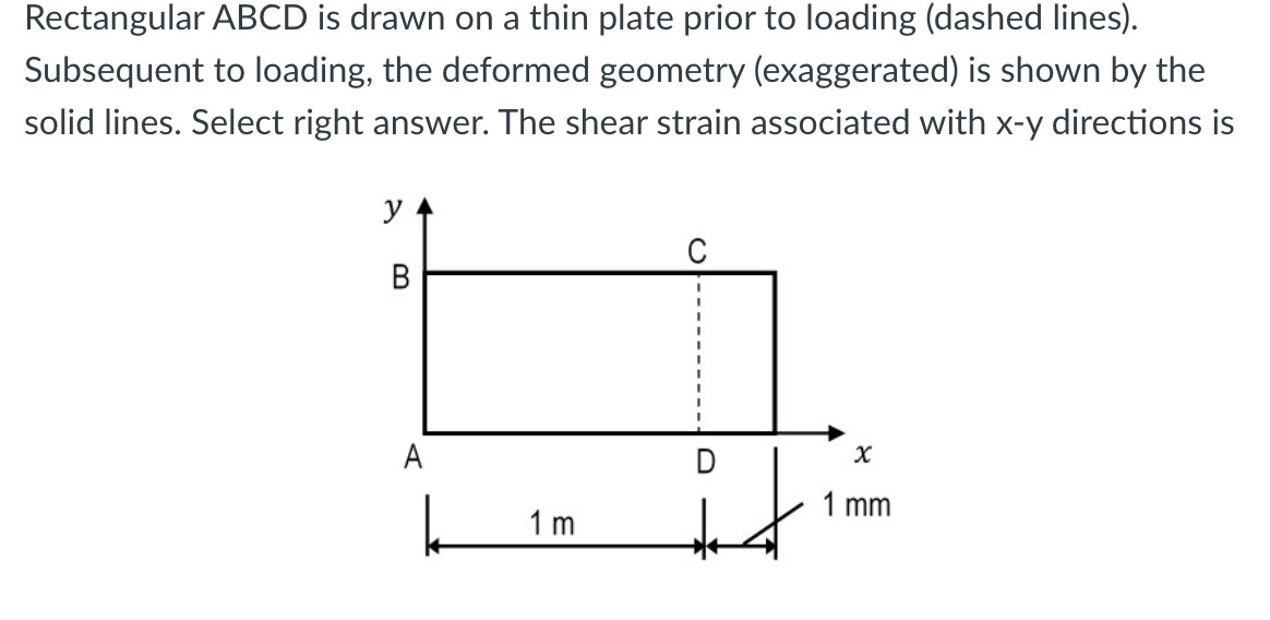 Solved Rectangular ABCD is drawn on a thin plate prior to | Chegg.com