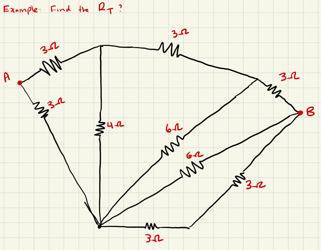 Solved Example Find the RT? 32 M 32 A w 32 232 B 842 62 m 29 | Chegg.com