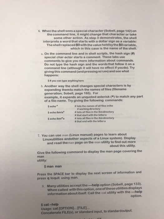 Solved EMT2390L (LINUX) LAB 3 Getting Started Using bash The | Chegg.com