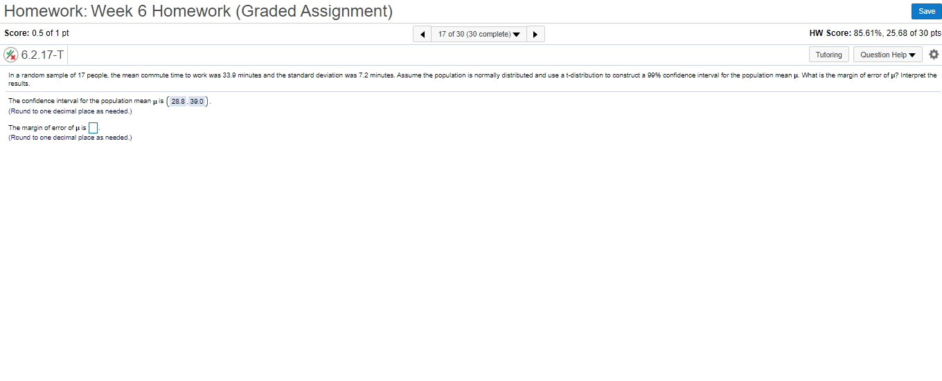 Solved Homework: Week 6 Homework (Graded Assignment) Save | Chegg.com