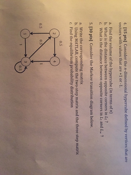 Solved Consider the n-dimensional hypercube defined by | Chegg.com