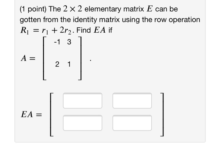 Solved -4 7 Give an example of (1 point) Let X = 3 -6 two 2 | Chegg.com