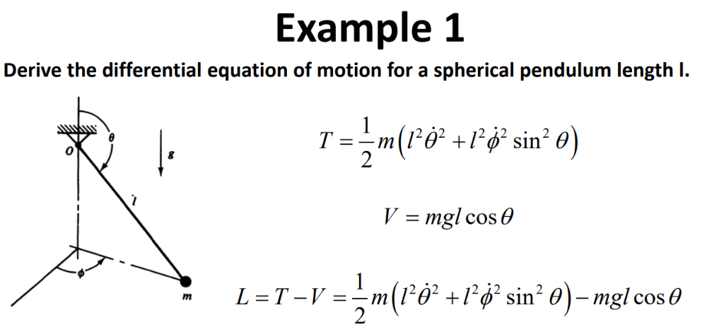 Solved Example 1 Derive the differential equation of motion | Chegg.com