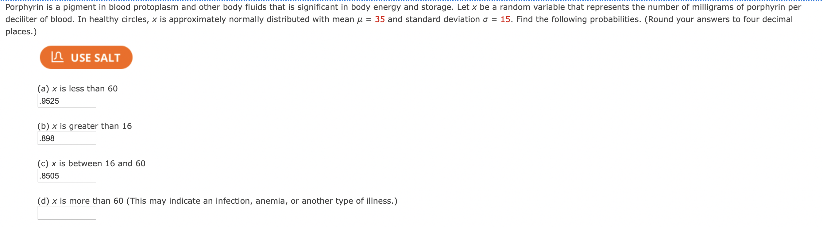 Solved olaces.) (a) x is less than 60 (b) x is greater than | Chegg.com