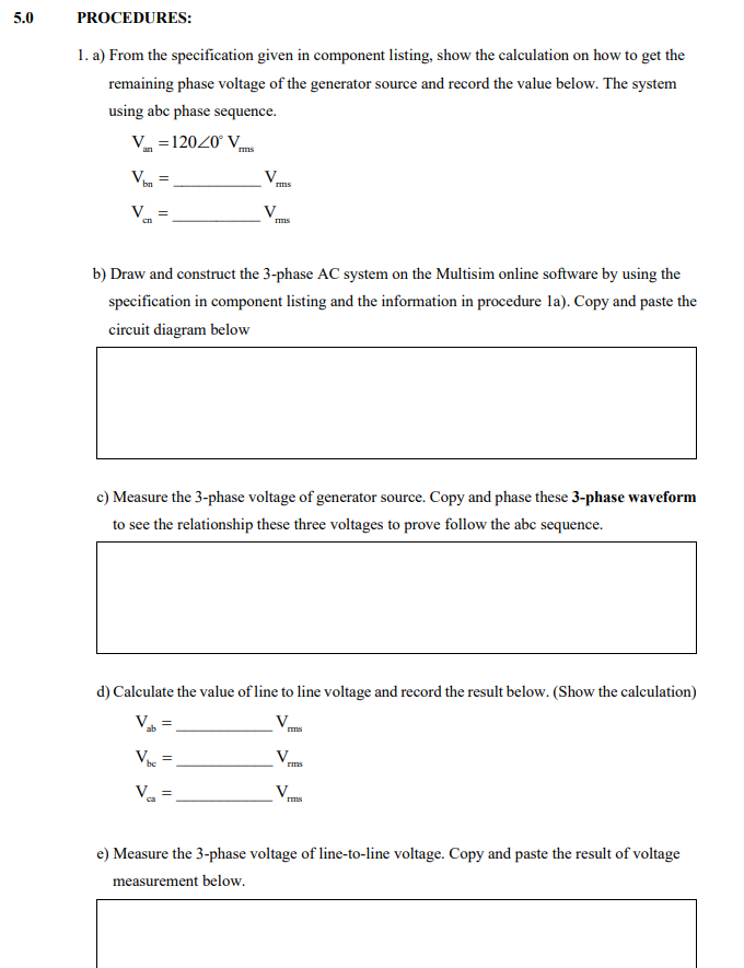 Solved 1.0 LAB OBJECTIVES At the end of the experiment, | Chegg.com
