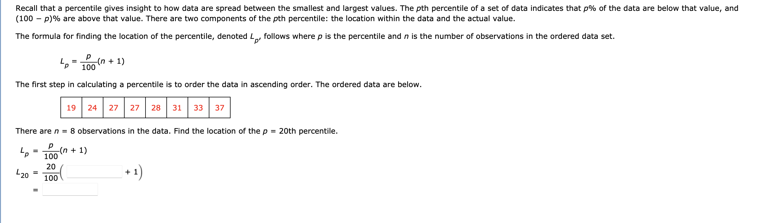 Solved (100−p)% are above that value. There are two | Chegg.com