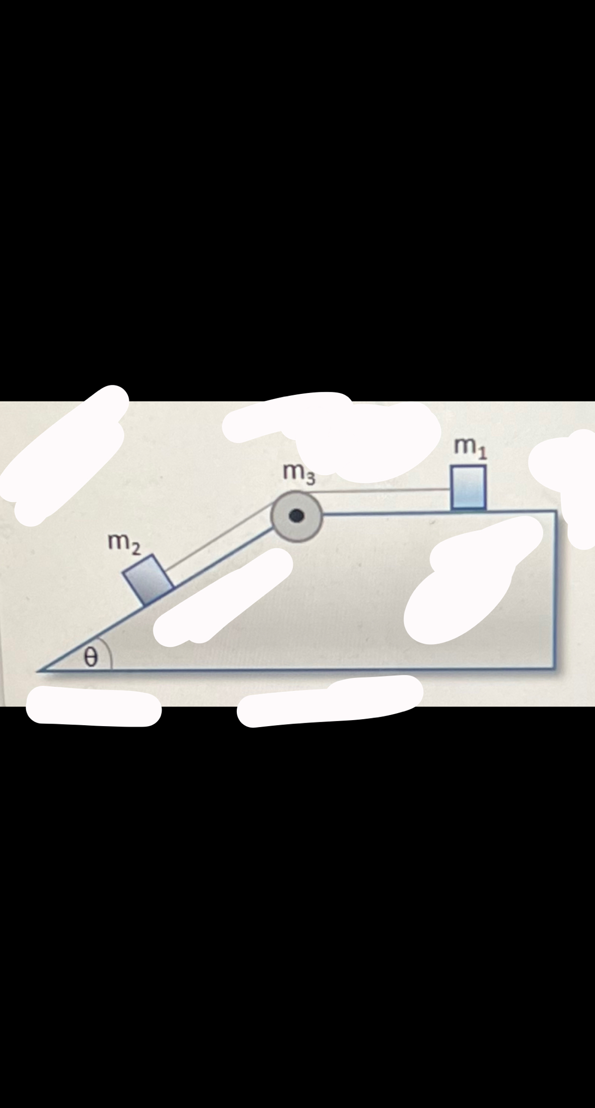 Solved A mass m1= 3.50 kg is connected by a light string | Chegg.com