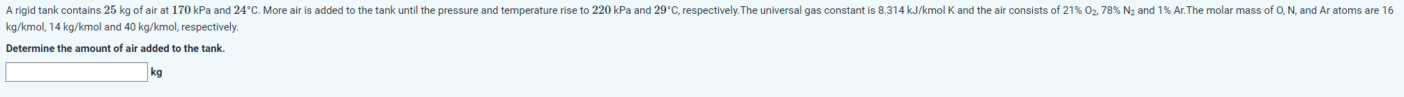 Solved kg/kmol,14 kg/kmol and 40 kg/kmol, respectively. | Chegg.com