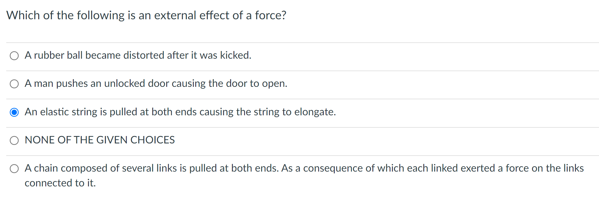 Solved Which of the following is an external effect of a | Chegg.com