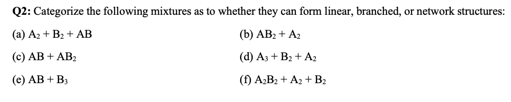 Solved Q2: Categorize the following mixtures as to ﻿whether | Chegg.com